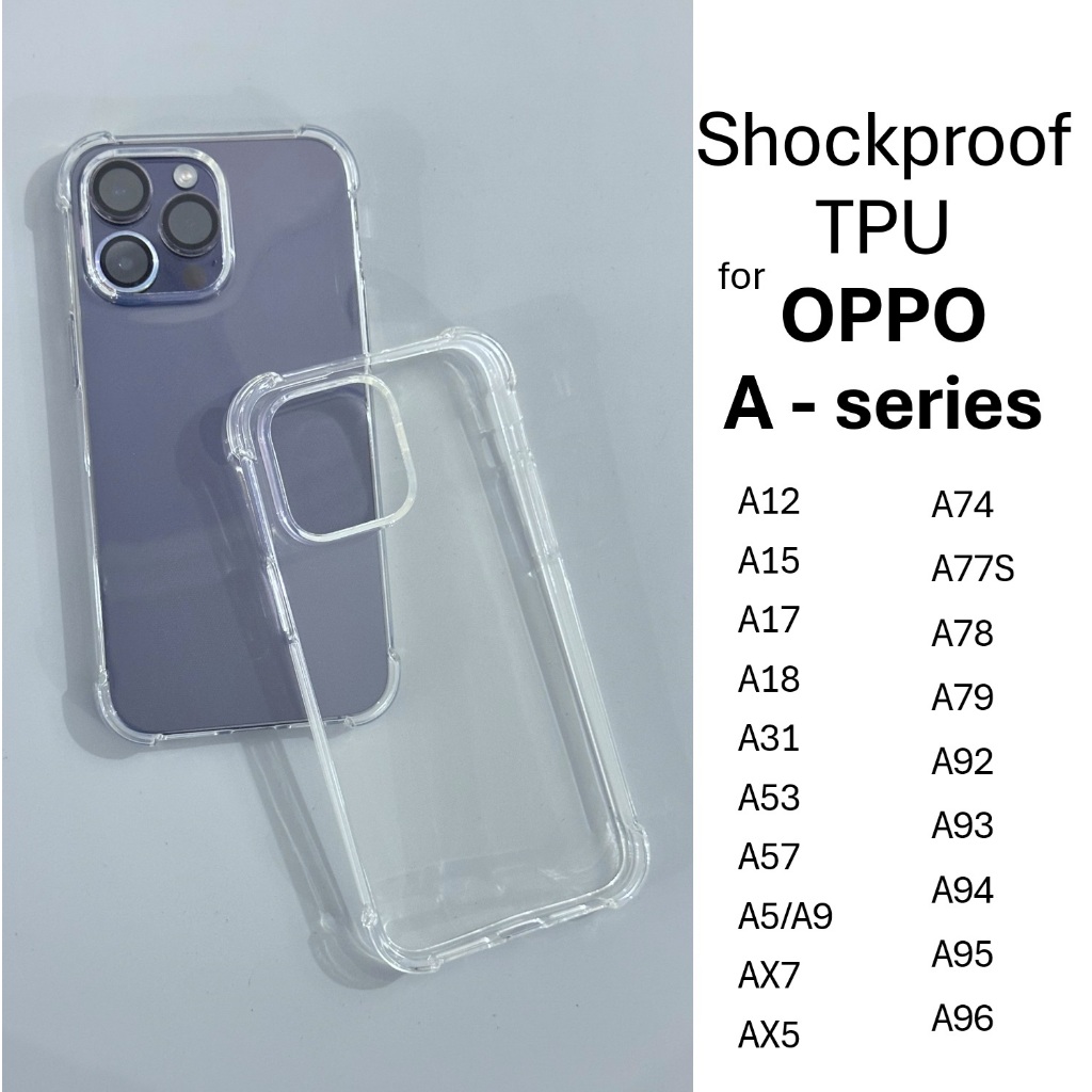 SHOCKPROOF TPU CASE for OPPO A-series [A12, A15S, A17, A18, AX7, AX5 ...