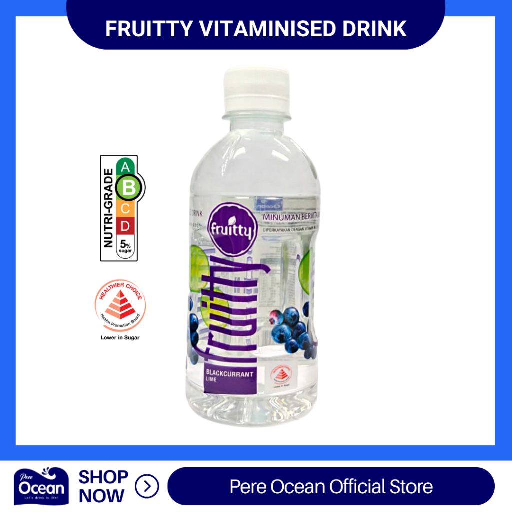 Pere Ocean Fruitty Vitamin Blackcurrant Drink 300ml (24 bottles per ...