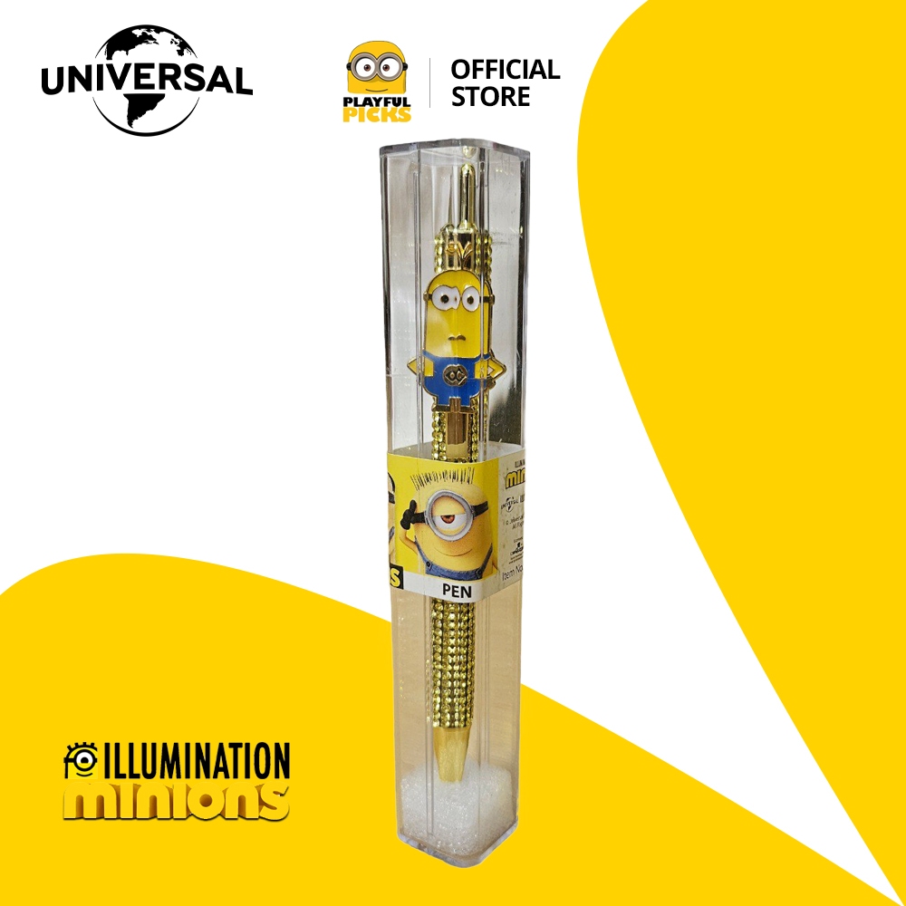 Minion Pen Limited Edition Gold Jewel Pen [Universal] Blue Pen | *NEW ...