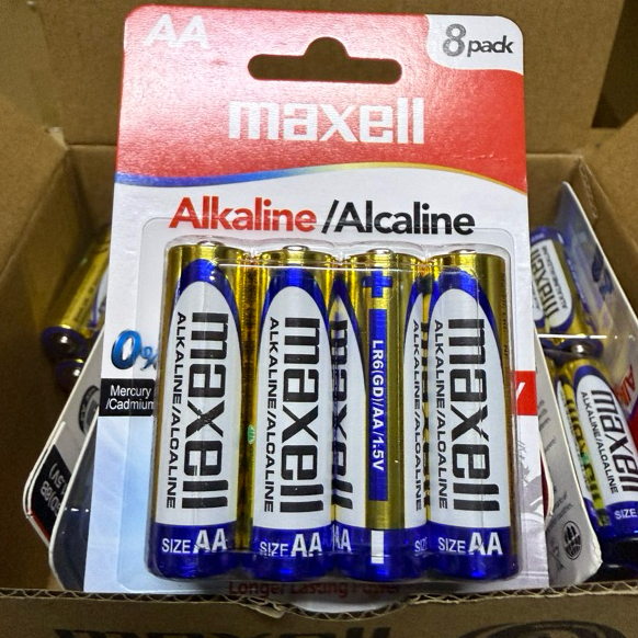 Maxell AA Alkaline / Alcaline Battery (Double A Size) | Shopee Singapore