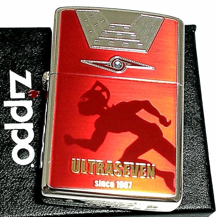 Zippo Lighter Ultraman Seven Eye Slugger Red Silver Japan【Direct from ...