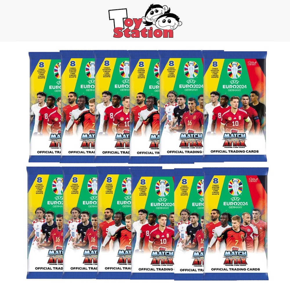 Topps Match Attax UEFA EURO 2024 GERMANY Booster Pack (Bundle of 12 ...