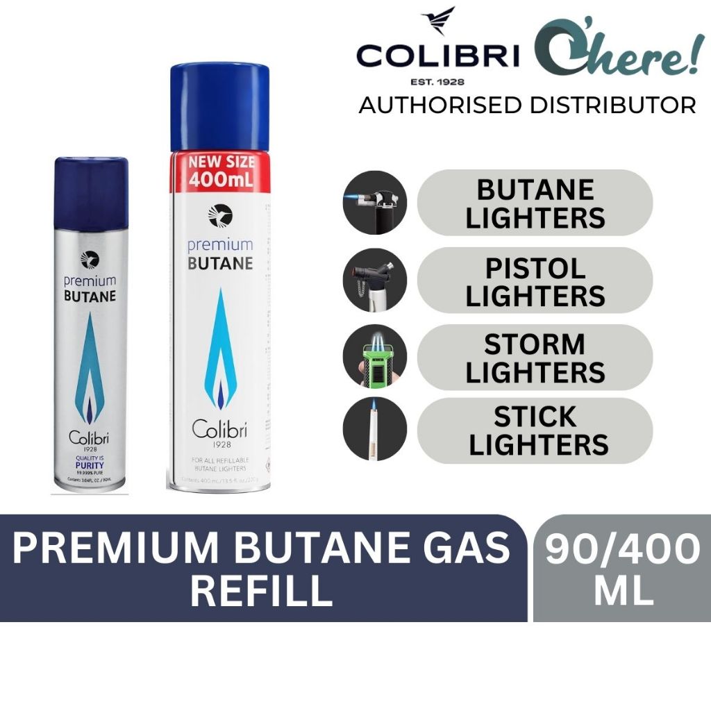 Colibri Premium Butane Gas Refill For Lighters, Butane Torch ...