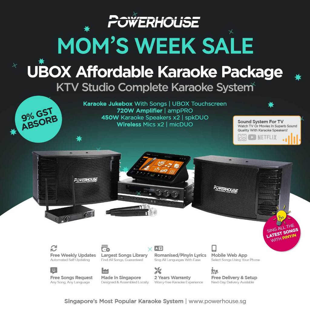 [SG] Powerhouse Affordable Home Karaoke System with Touchscreen Jukebox ...
