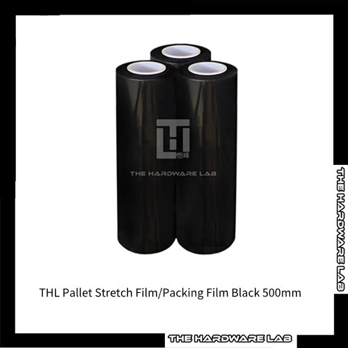 {The Hardware Lab}THL Pallet Stretch Film/Packing Film Black 500mm ...
