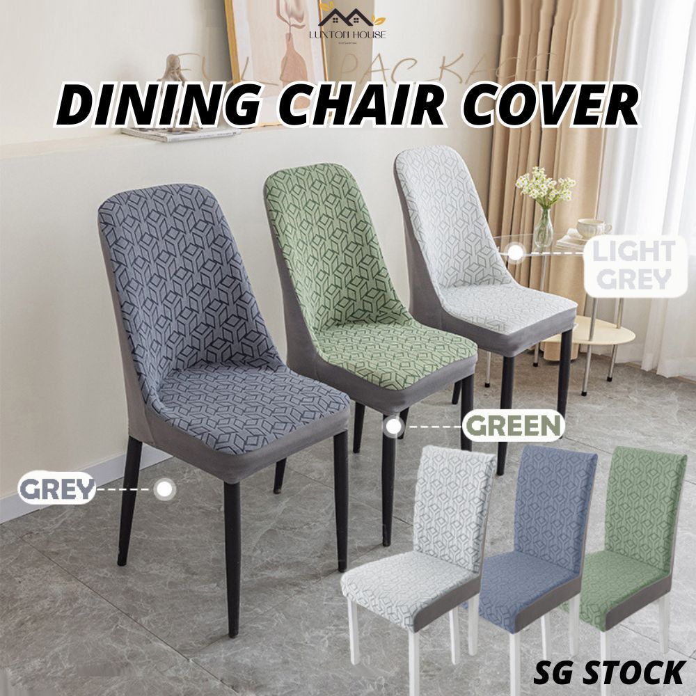 {SG} Dining Chair Cover Waterproof Chair Cover Cover Washable High ...