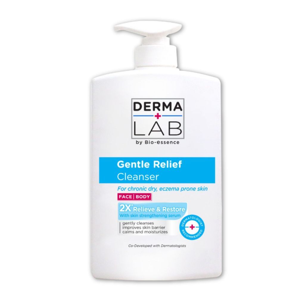 DERMA LAB Gentle Relief Cleanser 1000ML - For All Skin Types and Eczema ...