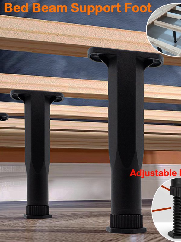 100kg Load Bearing Reinforced Plastic Bed Support Leg Adjustable Bed ...