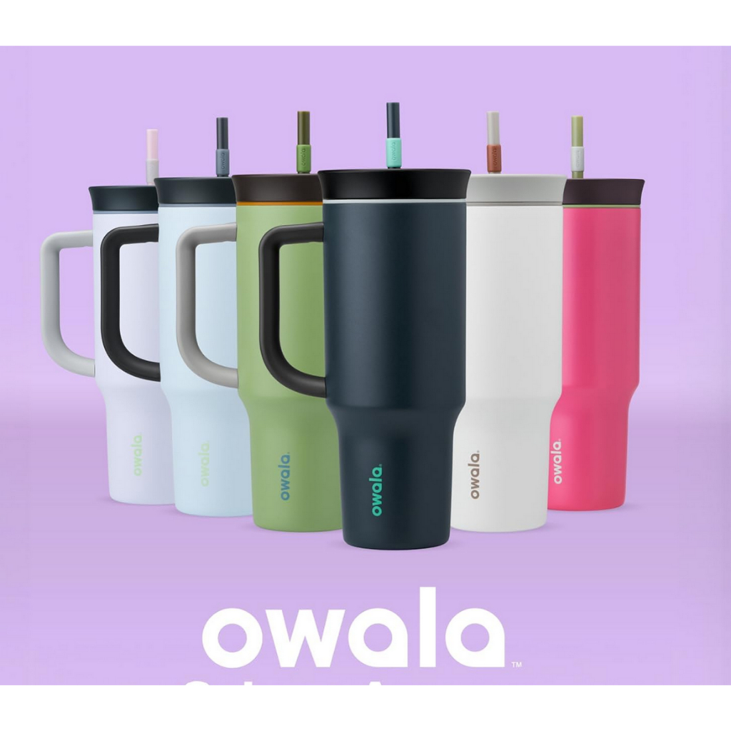 Owala Stainless Steel Triple Layer Insulated Travel Tumbler with Spill ...