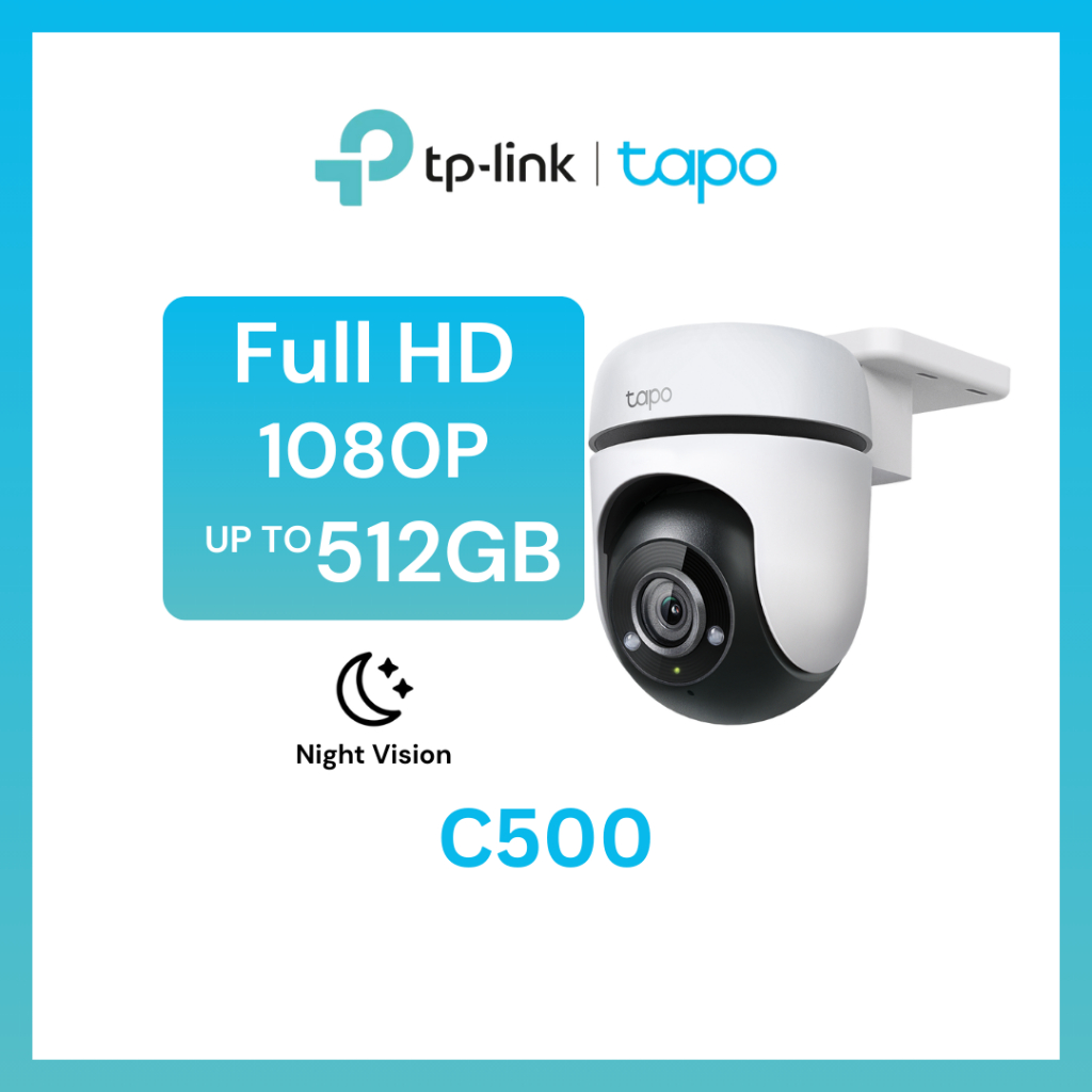 TP-Link Outdoor Pan/Tilt 360° Motion Tracking Security Network CCTV ...