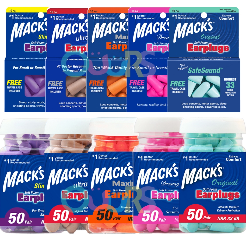 Mack's Earplug Ultra l Slim Fit l Dreamgirl l Original Sleeping ...