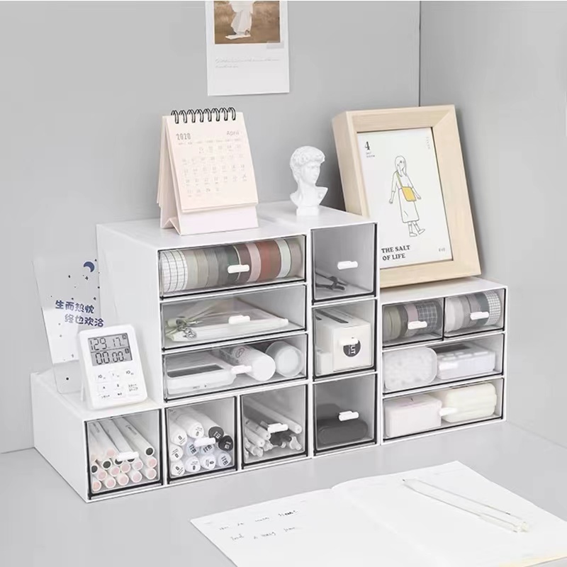 Desk Organiser Drawer Stationery Organizer Stackable Desktop Organiser ...