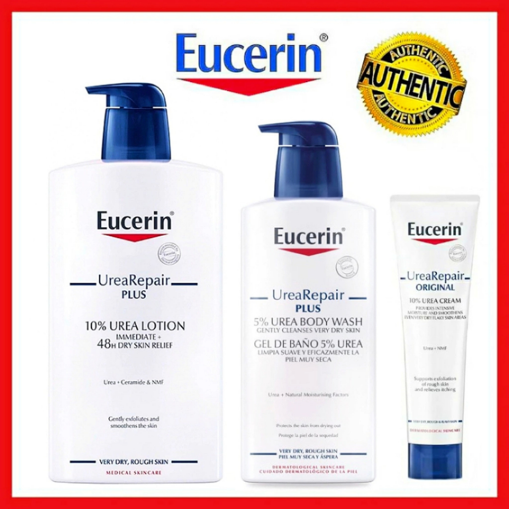 🇸🇬[SG STOCK] EUCERIN Intensive 10% Urea Repair Lotion Gentle Shower ...