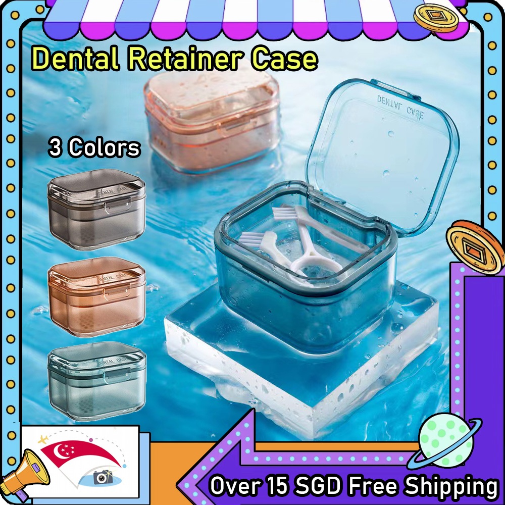 【Sg Stock】Retainer Case Three-Layer Holder Orthodontic Storage ...