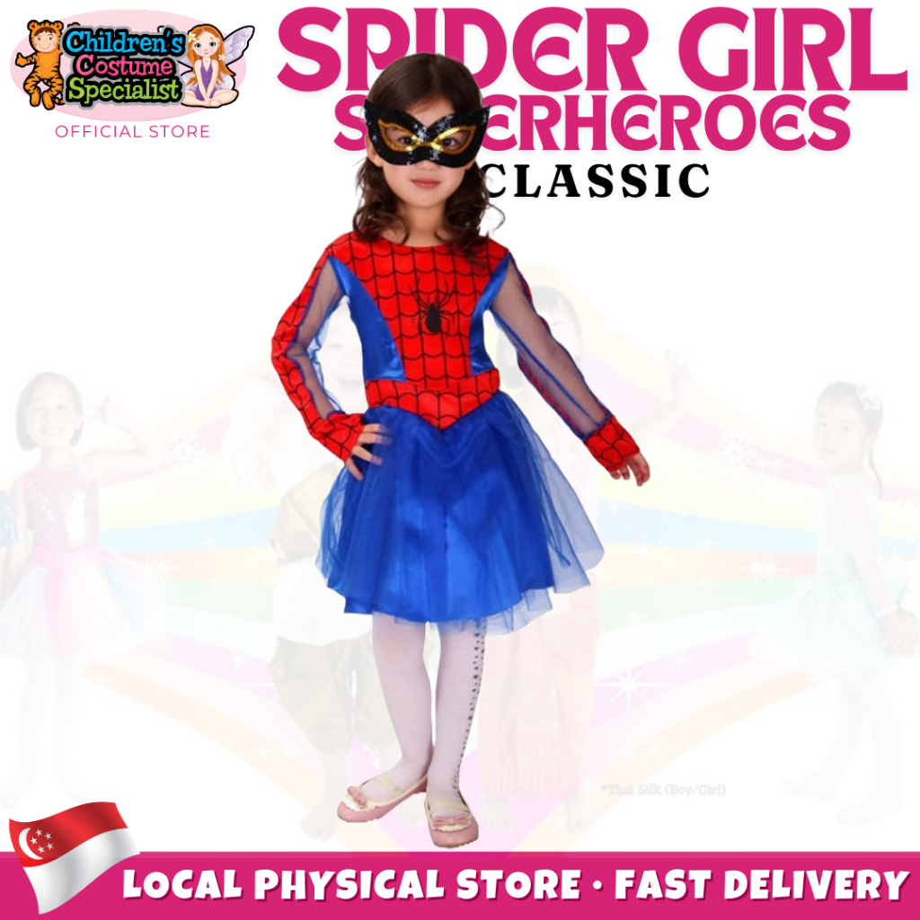 Spider-Girl Long Sleeve Costume Children's Girls Dress, Spider-girl ...
