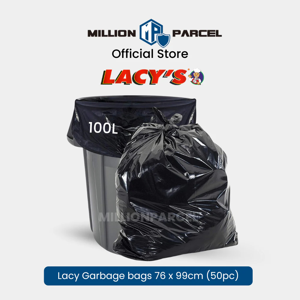 LACY'S Heavy Duty Garbage Bag | Big Rubbish Bag | Trash Bag | Garbage ...