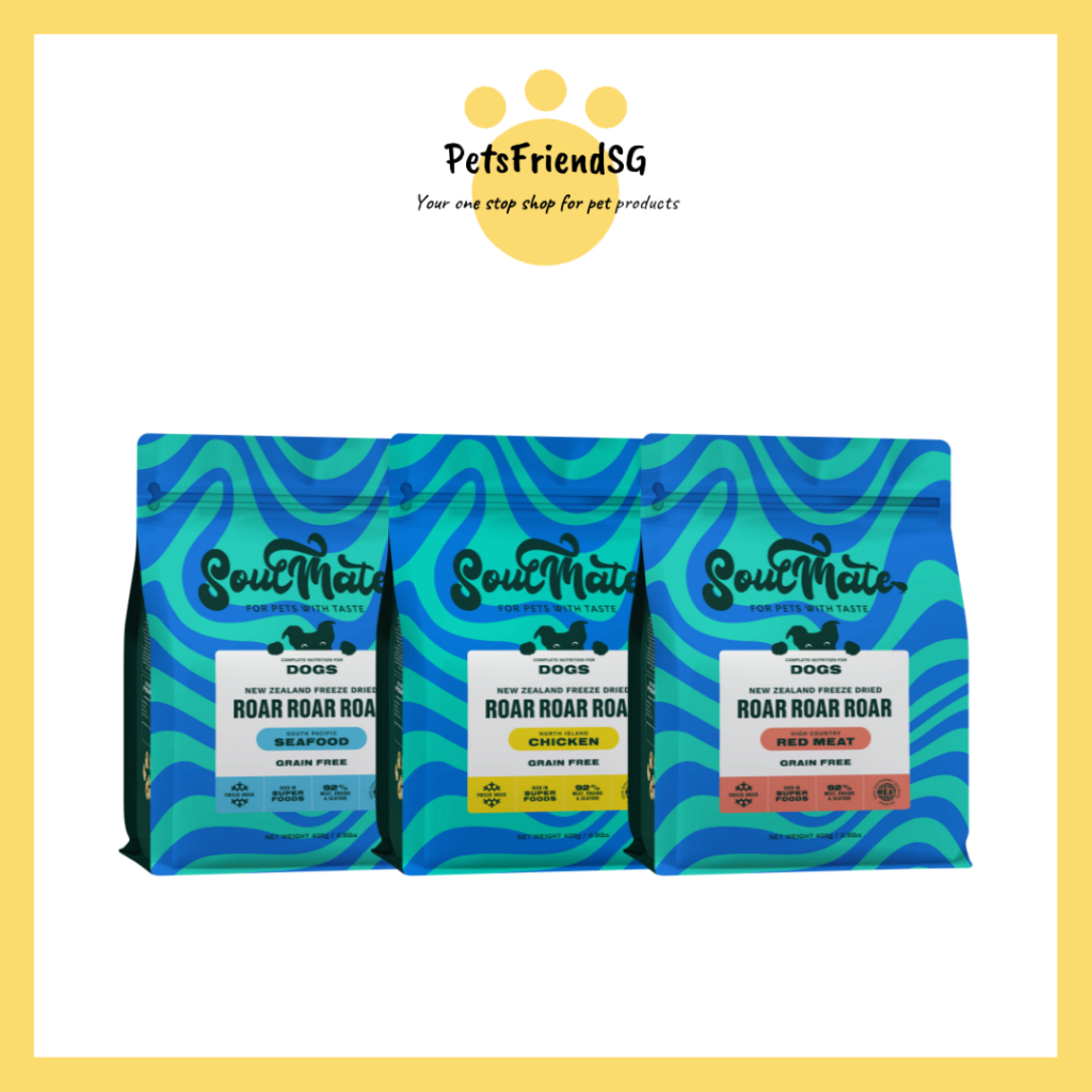 CLEARANCE: SoulMate - Roar Roar Roar Dried Freeze Dog Food (400g/900g ...