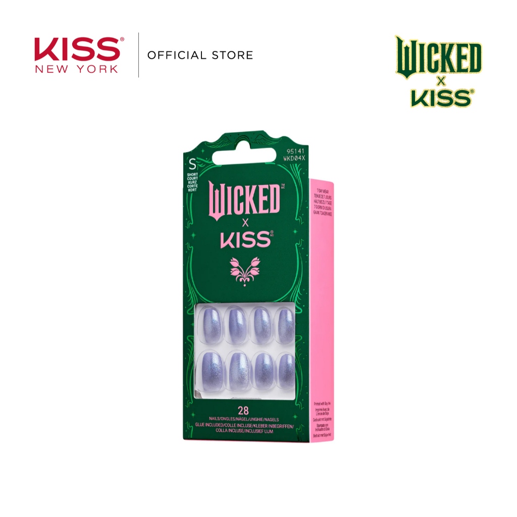 WICKED X KISS Press On Nails - Ozdust (Glue Included, Waterproof, Chip ...