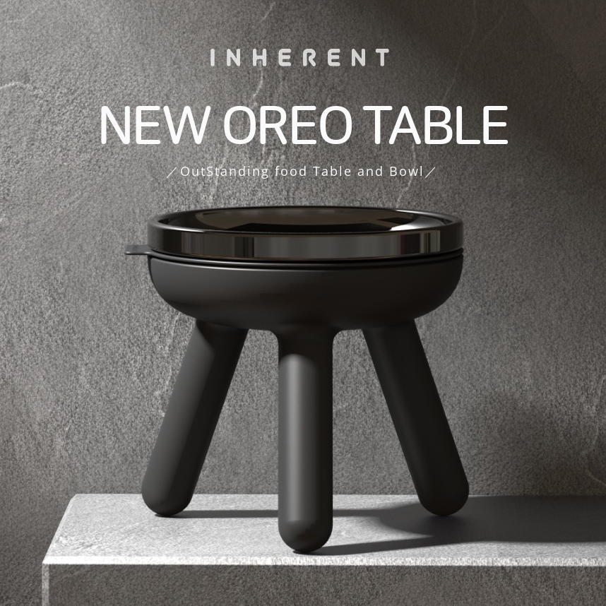 [INHERENT] Pet Food Bowl New Oreo Table (Black, White, Lemon) | Shopee Singapore
