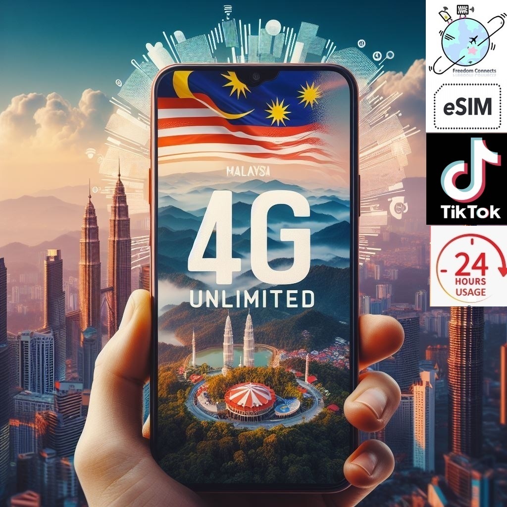 MALAYSIA eSIM 4G HIGH SPEED Unlimited DATA *24HRS USAGE* (1-30 DAYS) Daily/Total DATA (CAN TT ...
