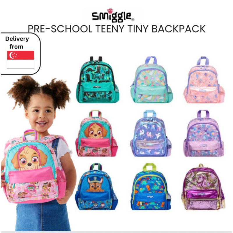 Smiggle Small Bag Shark Teeny Tiny Backpack Kindergarten Toddler Bag ...