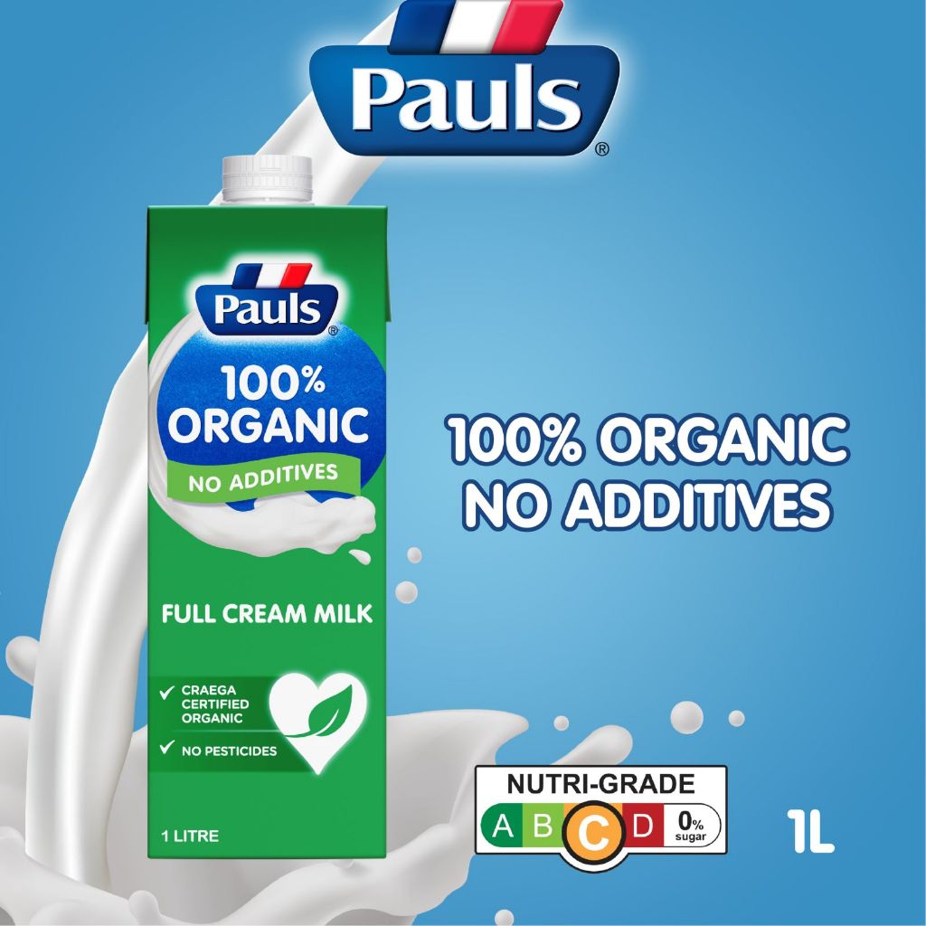 Pauls Organic UHT Full Cream Milk 1L | Shopee Singapore