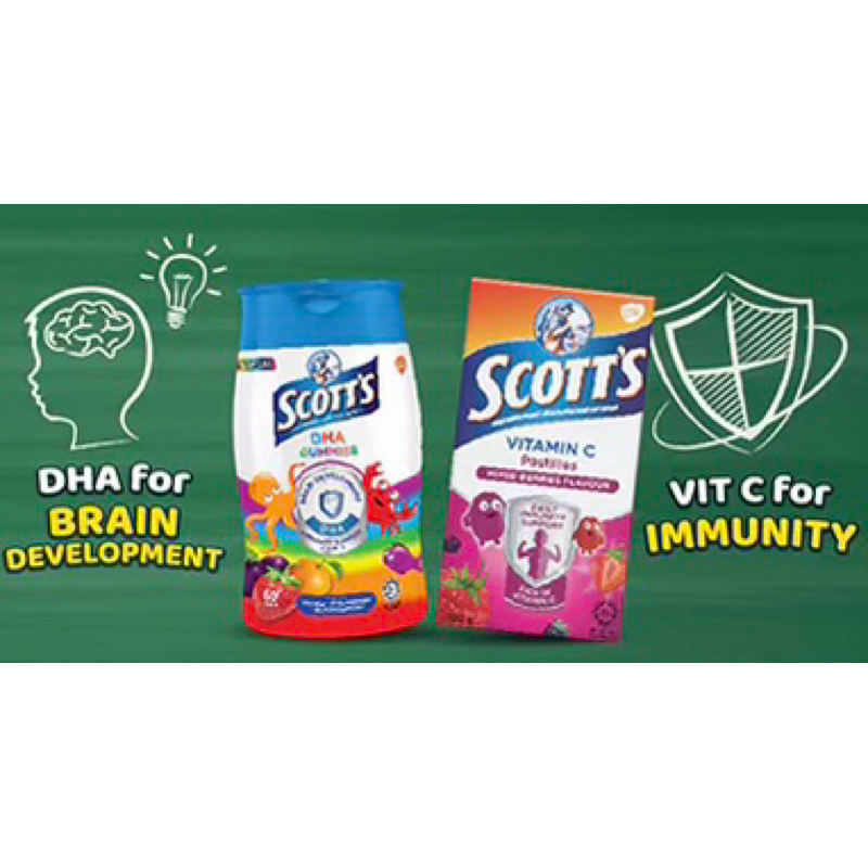 (Sg Ready Stock) Scott's Chewable Gummies - Assorted Flavors for Kids ...