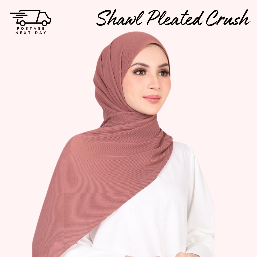 BEST SELLING SHAWL PLEATED CRUSH & PLEATED FIONA MICRO PLEATS SHAWL ...