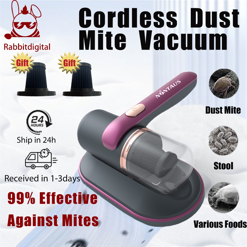【SG Local】Cordless Dust Mite Remover Vacuum Handheld Wireless Dust Mite ...