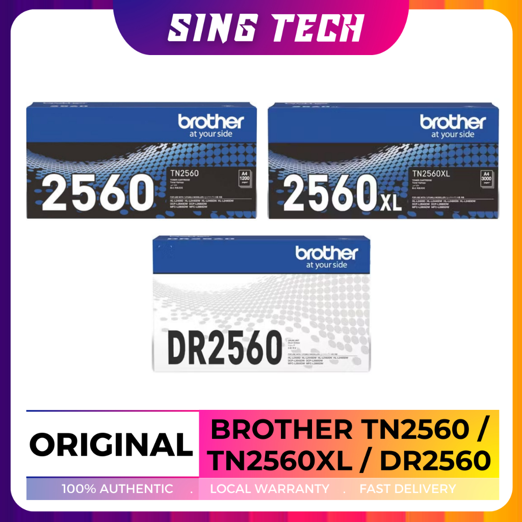 [ORIGINAL] Brother TN2560 TN 2560 TN-2560 / TN2560XL TN 2560XL TN ...