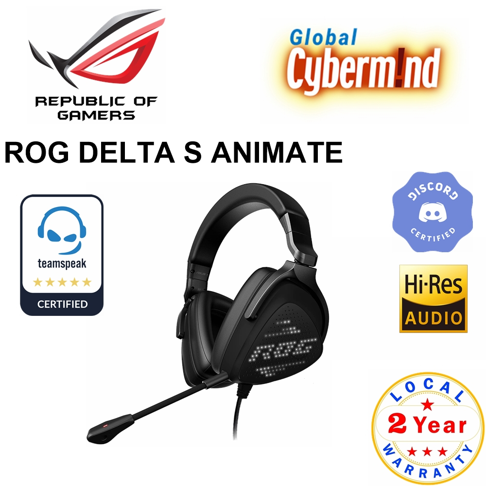 ASUS ROG DELTA S ANIMATE AI-Powered Noise-cancelling Wired USB-C Gaming ...