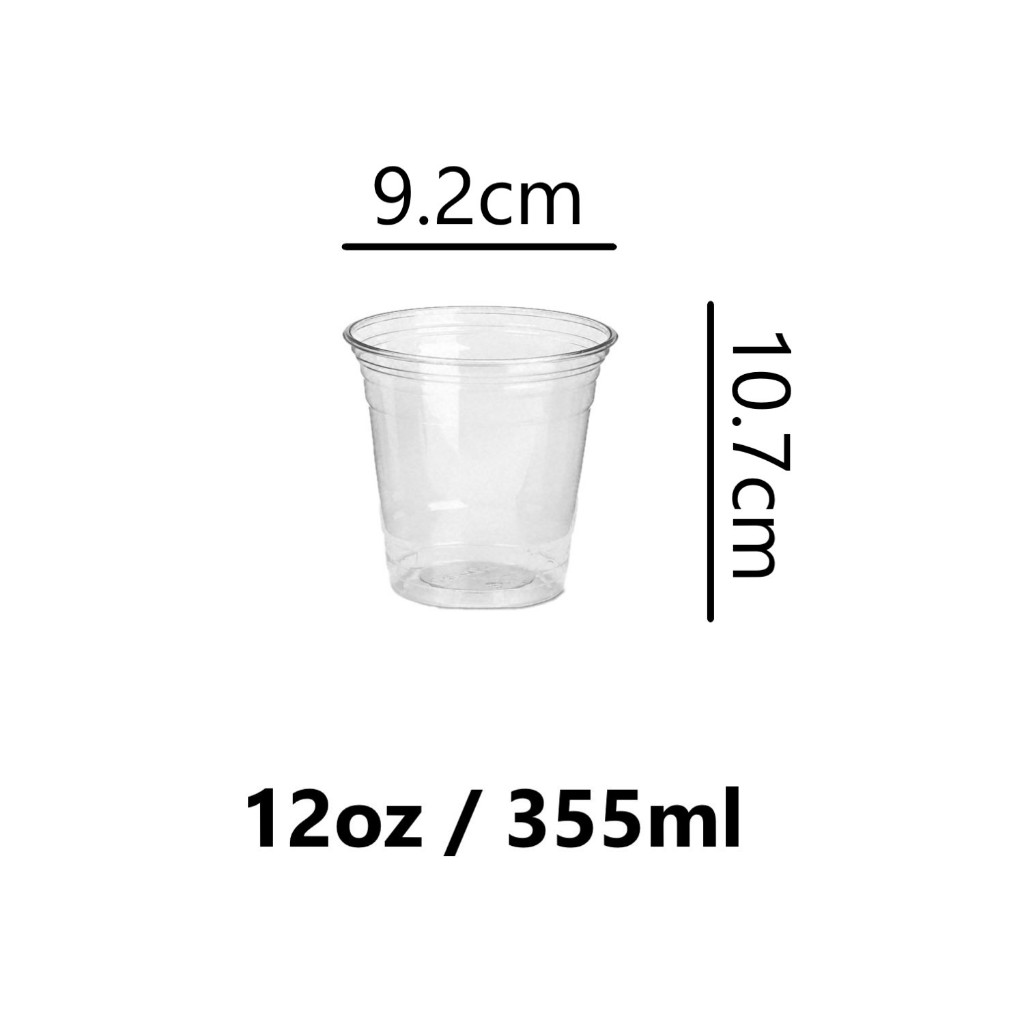 🔥Local Seller🔥 Clear Disposable PET Plastic Cup 12oz 14oz 16oz 20oz ...