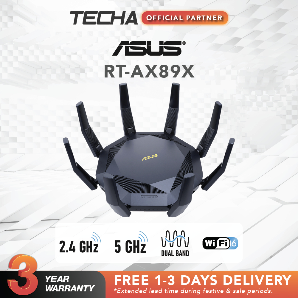 [FREE NEXT DAY] ASUS RT-AX89X | AX6000 Dual Band WiFi 6 (802.11ax ...