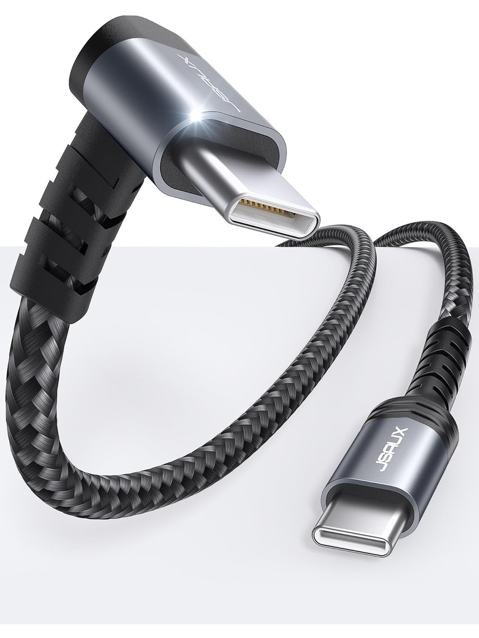 JSAUX Steam Deck 100W PD Fast Charge Cable 90 Degree USB C to USB C ...