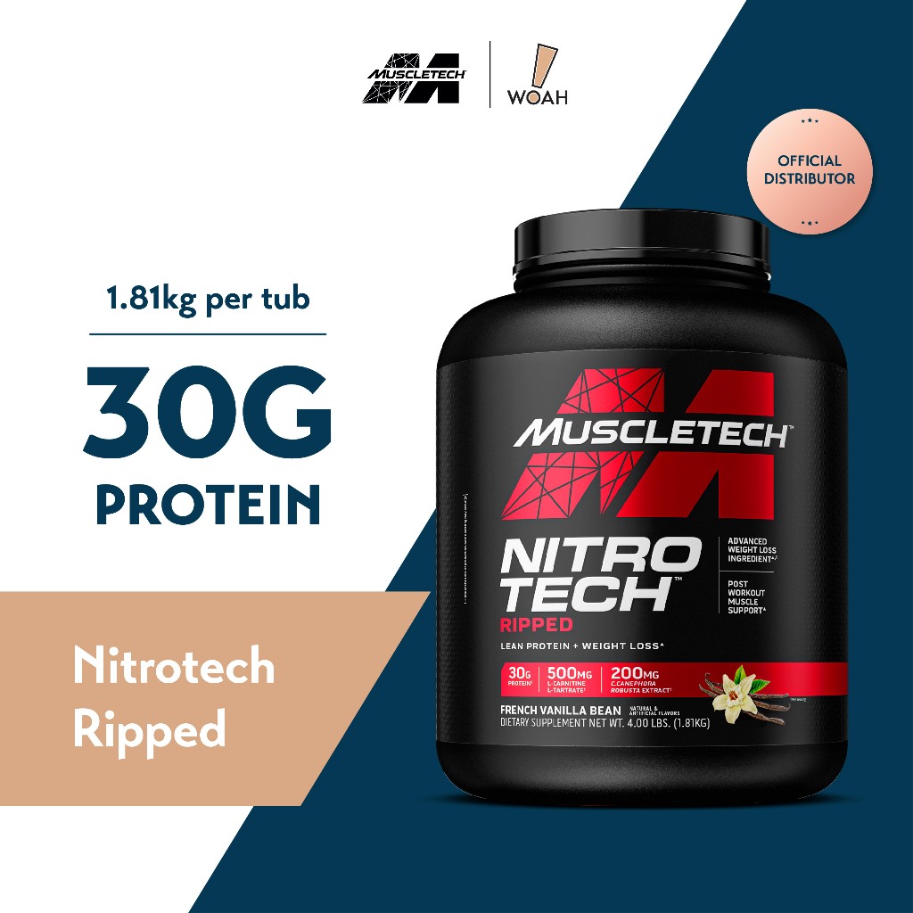 MuscleTech Nitrotech Ripped (4lbs) | Shopee Singapore