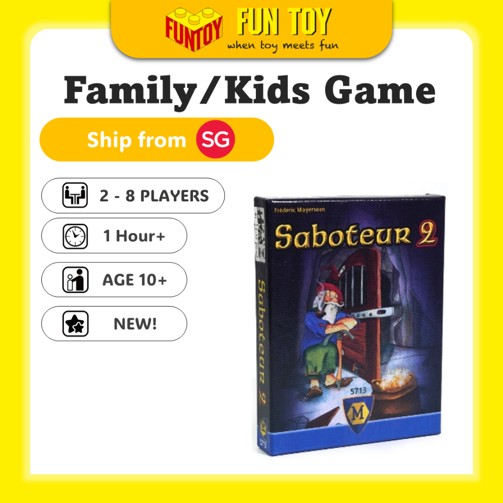 [SG STOCK] Saboteur 2 – Card Fame for Family, Kids, Friends | Shopee ...