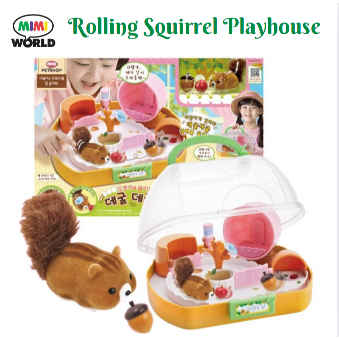 MiMi World Rolling Squirrel Playhouse Toy Set for Toddlers ...
