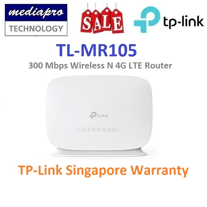TP-LINK TL-MR105 Wireless N 4G LTE Router ( Replace MR100 , MR105 ) - 3 ...