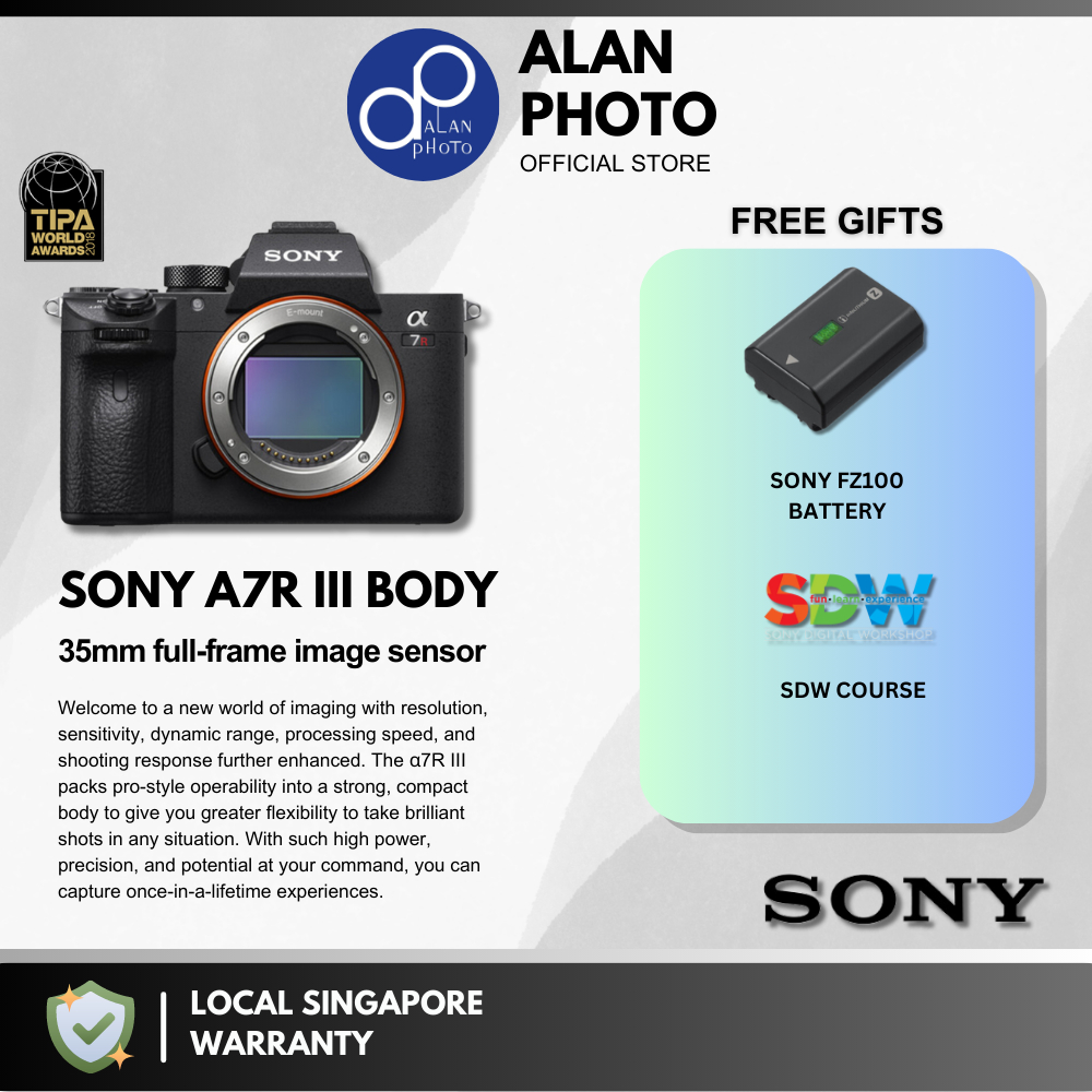 Sony A7R IIIA & A7RM3A Full Frame Mirrorless Camera | Sony Singapore ...