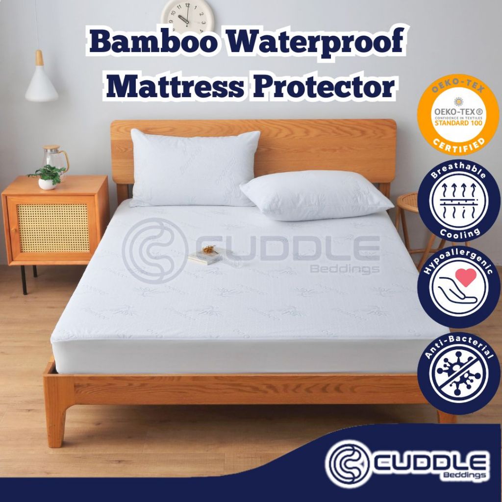 Cuddle™ Premium Bamboo Waterproof Mattress Protector - Extra Deep ...