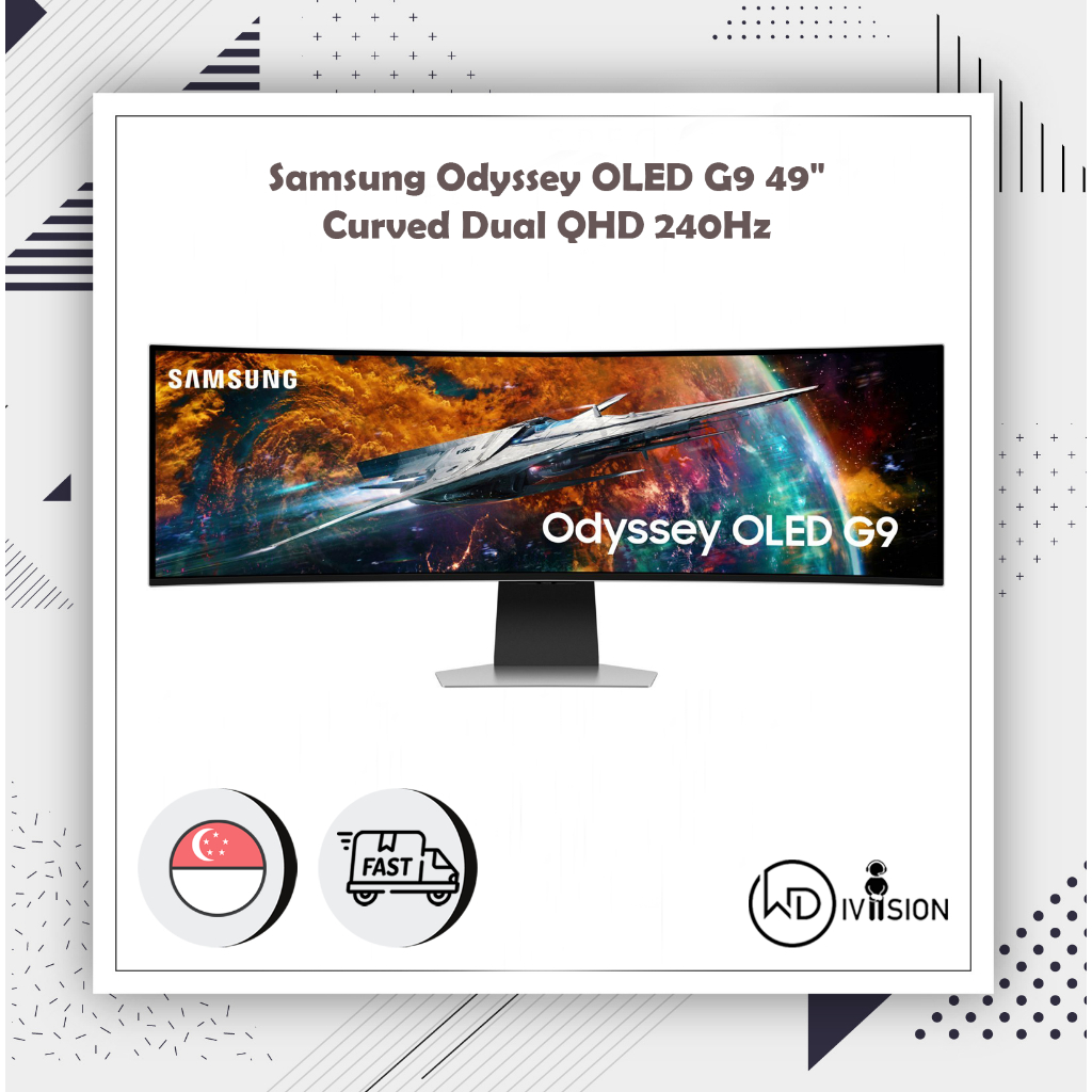 Samsung Odyssey OLED G9 49" Curved Dual QHD 240Hz 0.03ms FreeSync ...