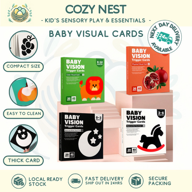 [Sg Ship] Black White Baby Flash Cards Early Education Visual ...