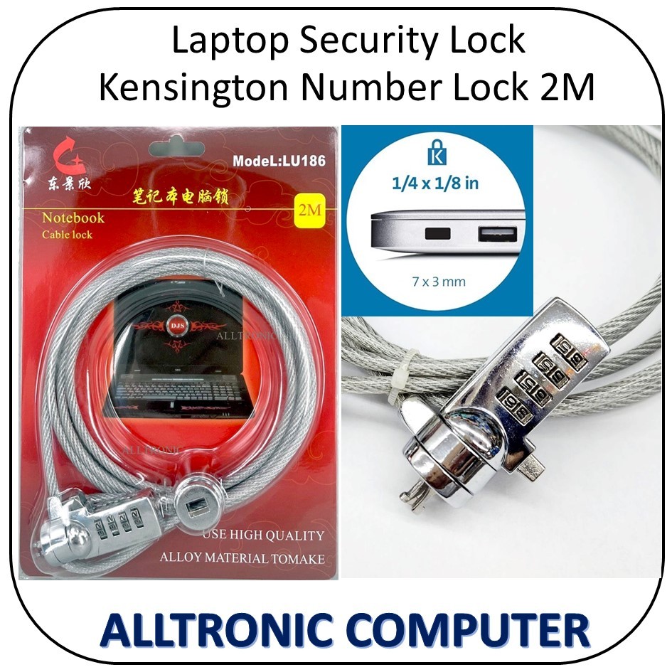Laptop Notebook Security Lock / Combination Numeric Notebook Cable lock ...