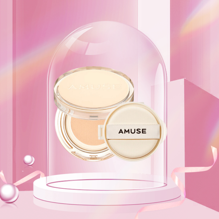 AMUSE Skin Tune Vegan Cover Cushion SPF45 PA++ 15g | Shopee Singapore