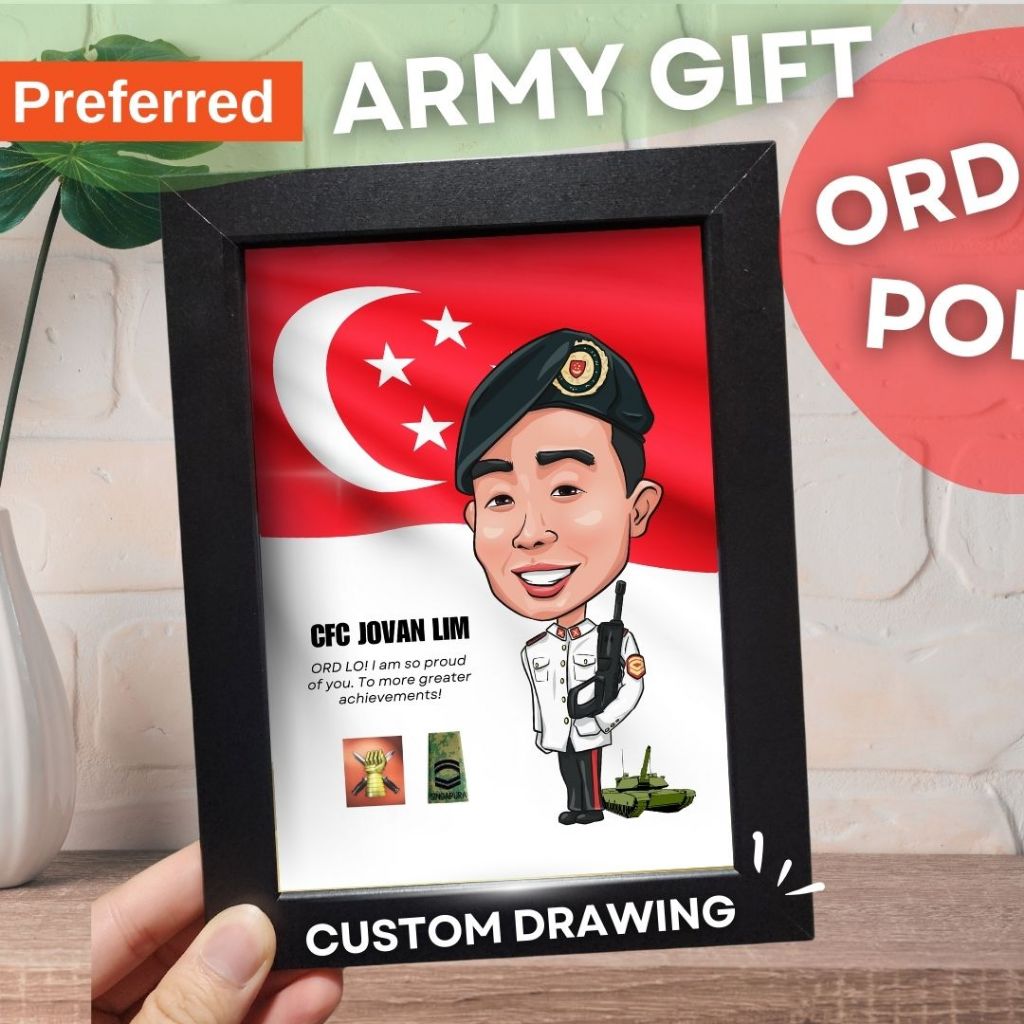 [SG] Custom Digital Illustration POP/ ORD/ Gift: Airforce/ Navy/ Army ...