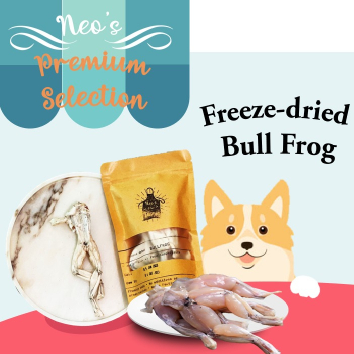 [Local] Freeze dried bull frog whole dog snack cat snack | Shopee Singapore