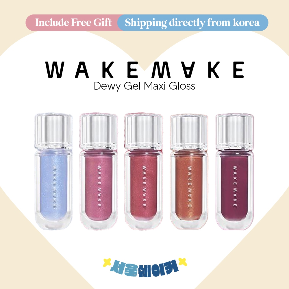 [WakeMake] Dewy Gel Maxi Gloss 3.8g (5color) | Shopee Singapore