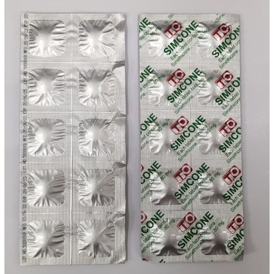 Simcone Chewable Tablet - 20 tablet pack [For bloatedness and gas ...