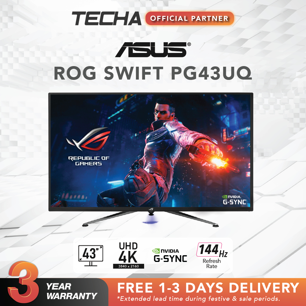 [FAST SHIP] ASUS ROG Swift PG43UQ | 43" UHD | VA | 144Hz | 1ms | G-Sync ...