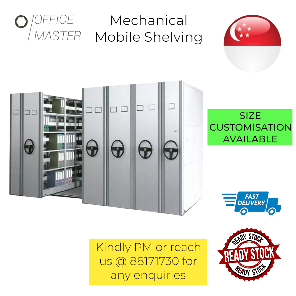(SG Stock) Compactus - Modular Mechanical Mobile Shelving System ...